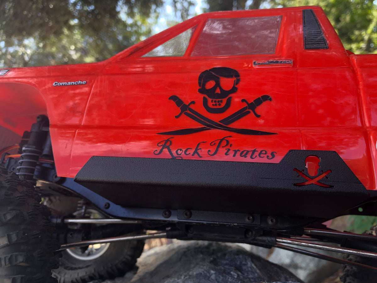 Rock Sliders for, SCX10 II and Element 8 Inch Wide Bodies – Rock Pirates